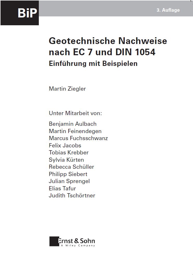 Geotechnische Nachweise nach EC 7 und DIN 1054